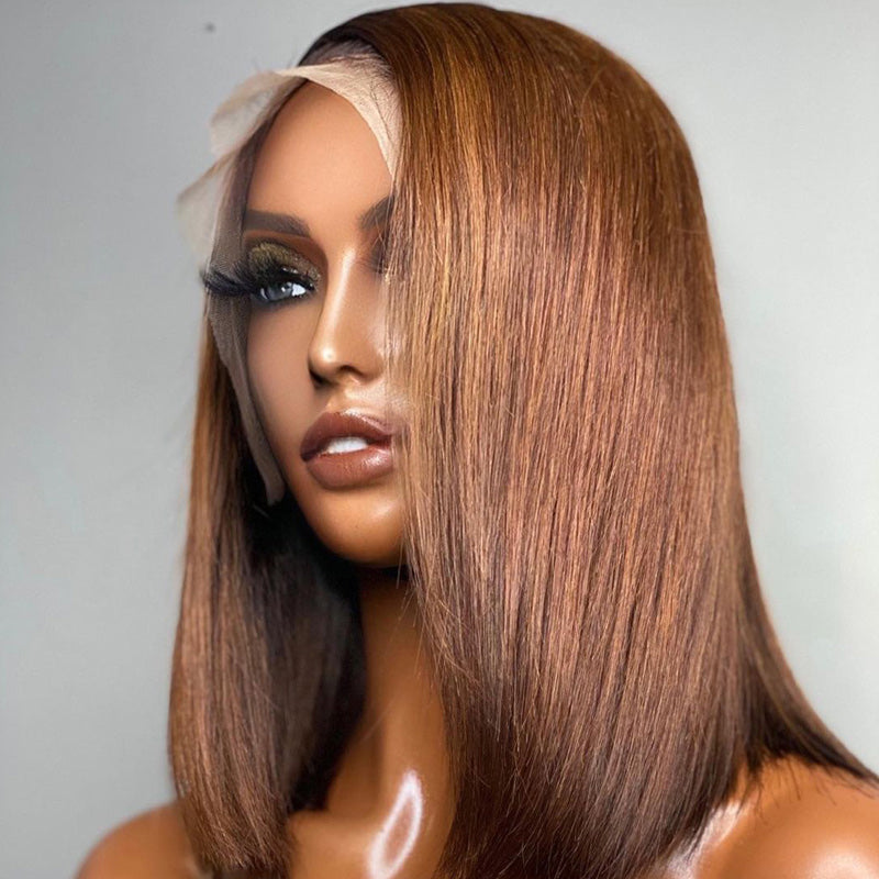 Summer Style Ombre TB/#4 Frontal Lace Bob Wig – HOT BEAUTY HAIR